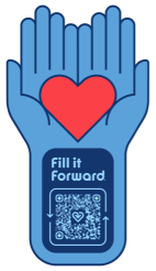 Fill it Forward Giving Hands Sticker